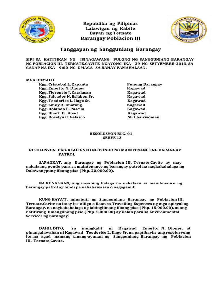 katitikan ng pulong - philippin news collections