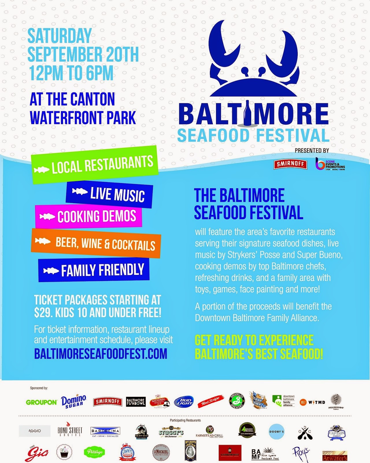 Dining Dish: Inaugural Baltimore Seafood Fest: Win a pair of tickets