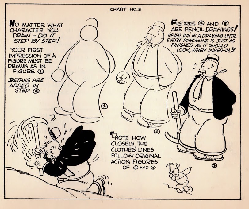 Ominous Octopus Omnibus: POPEYE'S HOW TO DRAW CARTOONS - Joe Musial - 1939