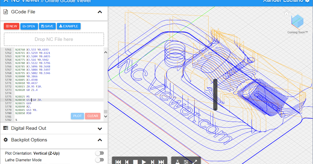 Inventor guru: NCviewer - online prohlížeč g-kódu (CAM)