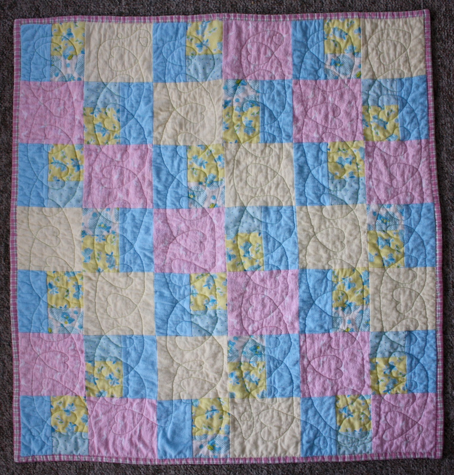 A Homemaker's Journal: mostly vintage flannel baby quilt