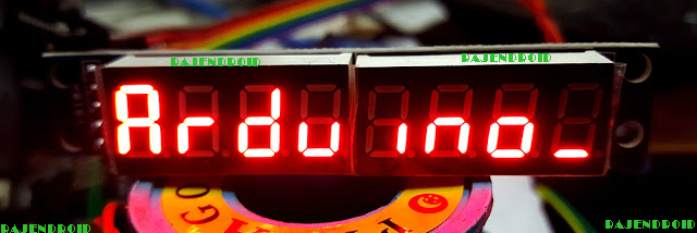8 digits 7 Segment Display with MAX7219 to Arduino