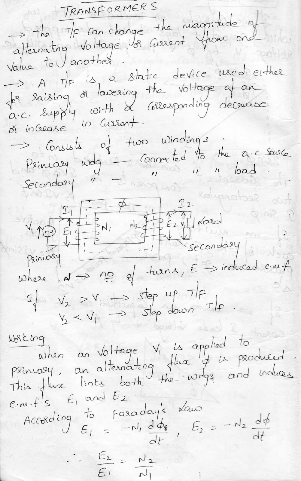 Study material and notes of engineering subjects: working principle of ...