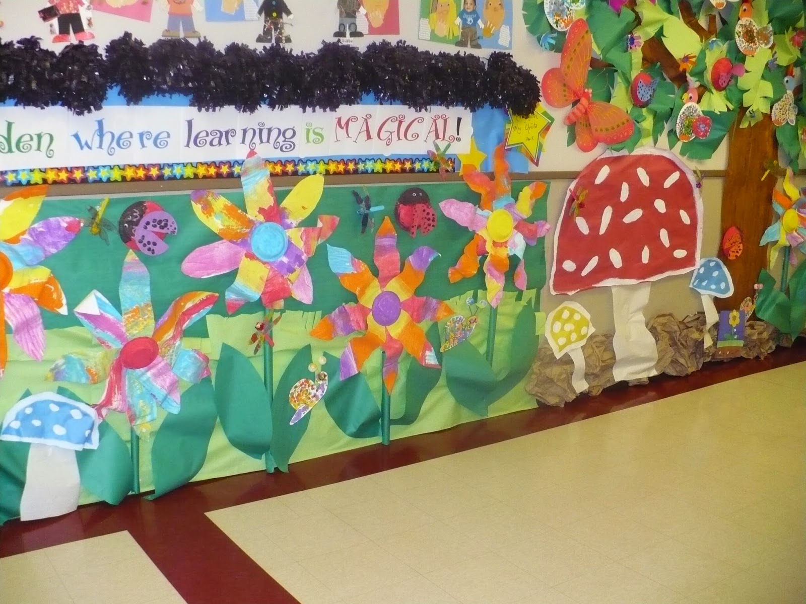C+C Preschool Factory: Hallway Displays Part 3: Enchanted Fairy Garden