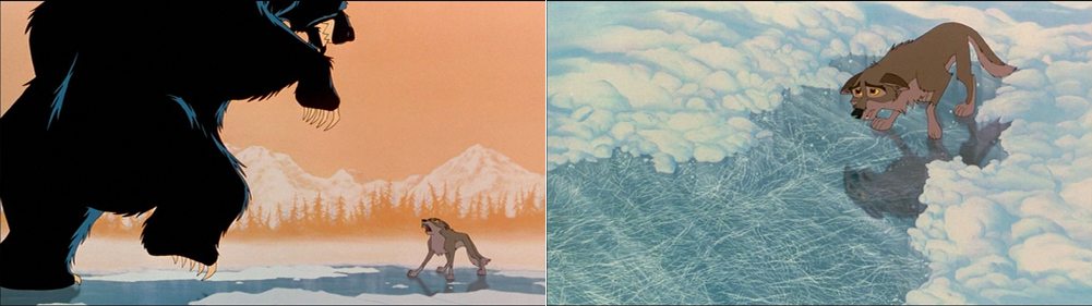 Colorful Animation Expressions: Bear Fight in the Snow