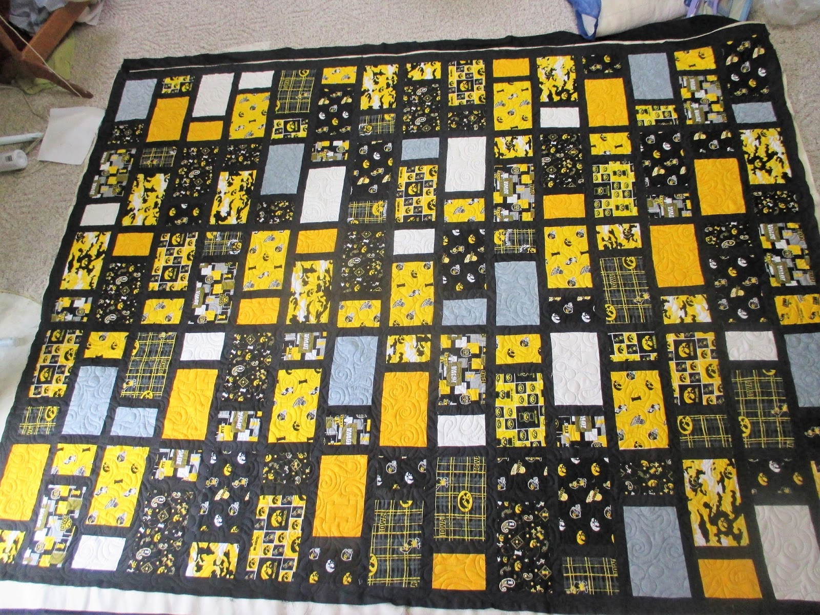 Down To Sew: Iowa Hawkeyes Quilt