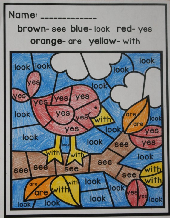 Fall~ Color by Code | Mrs. Black's Bees