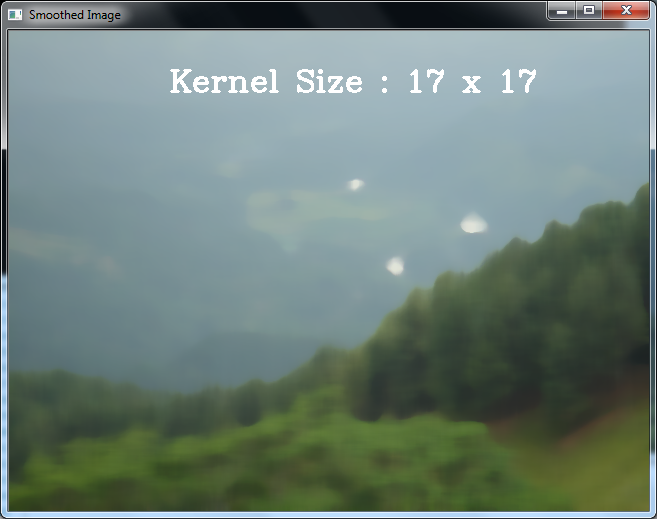 Median Smoothing Opencv Tutorial C