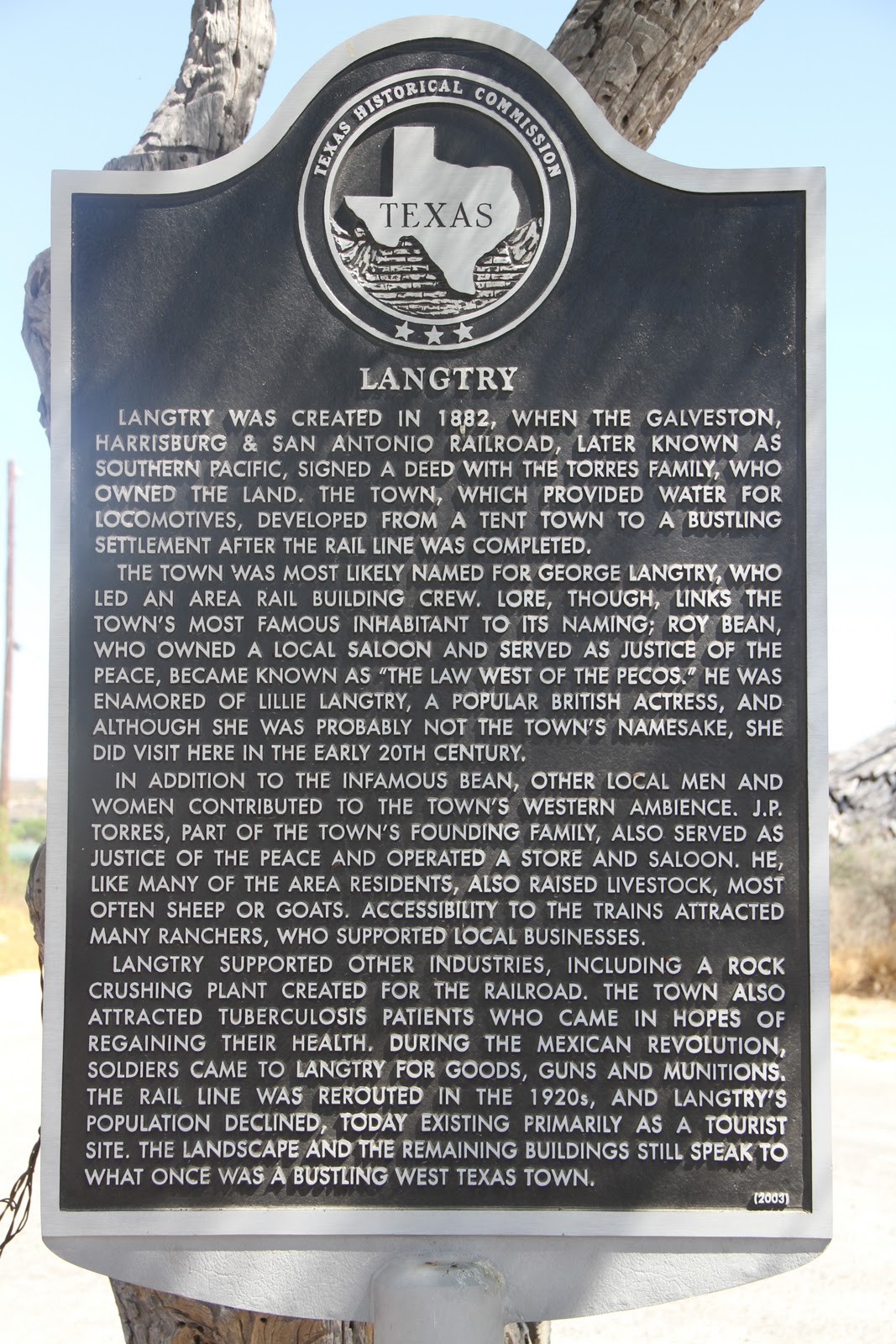 Doctor Bob's Bike Blog: Day #24 - 4/5/2011 - Del Rio, TX to Langtry, TX ...