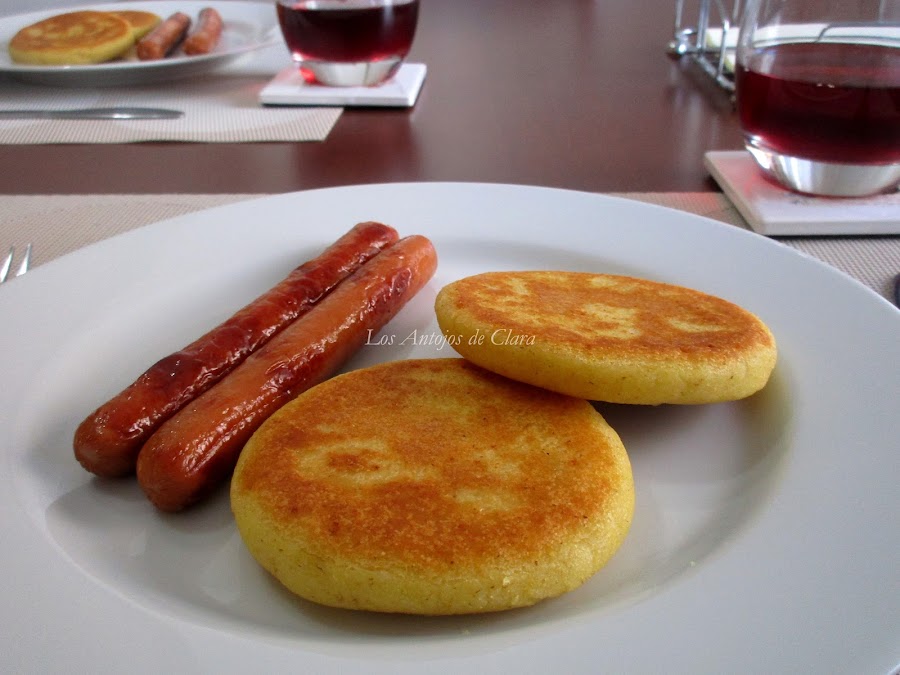 Arepas asadas con queso de Burgos | Cocina