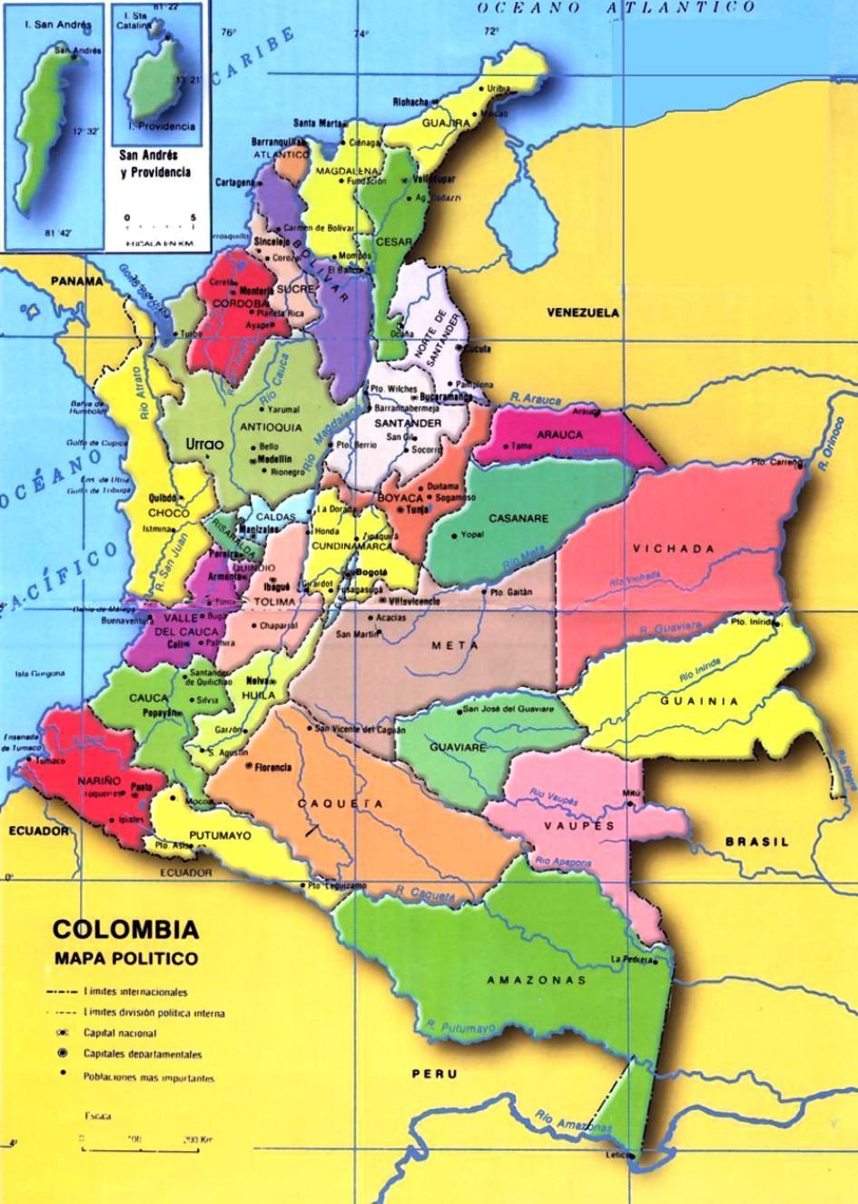 Mapa de Colombia