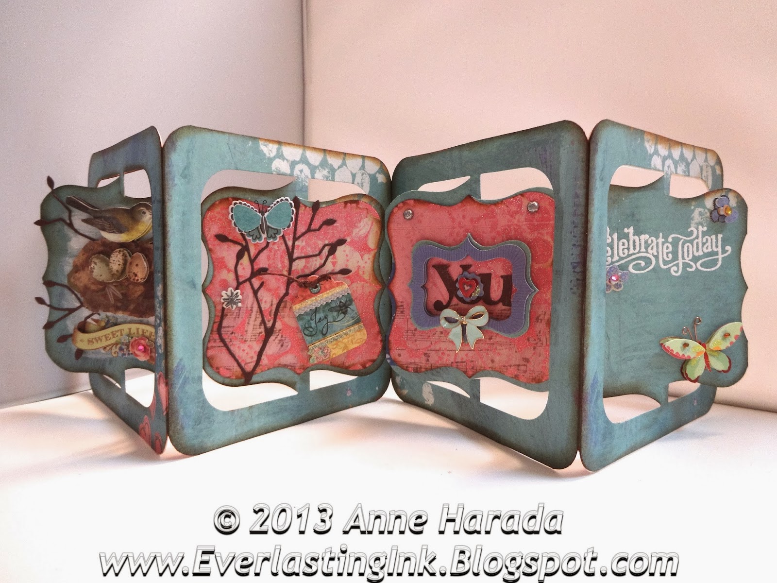 Everlasting Ink: 3-D Card and A Collage Card