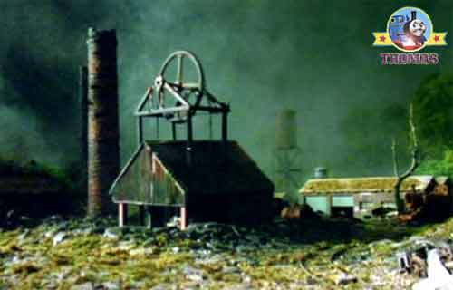 Thomas train Percy and the haunted mine ghostly garden trick gnomes ...