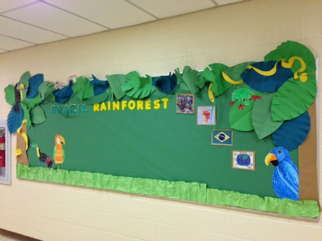 Avella Elementary Art Room: Brazilian Rainforest Bulletin Board is UP ...