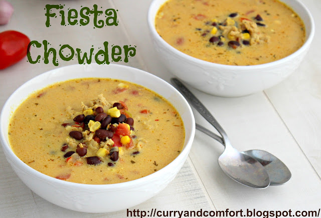 Kitchen Simmer: Black Bean and Corn Fiesta Chowder (Throwback Thursdays)