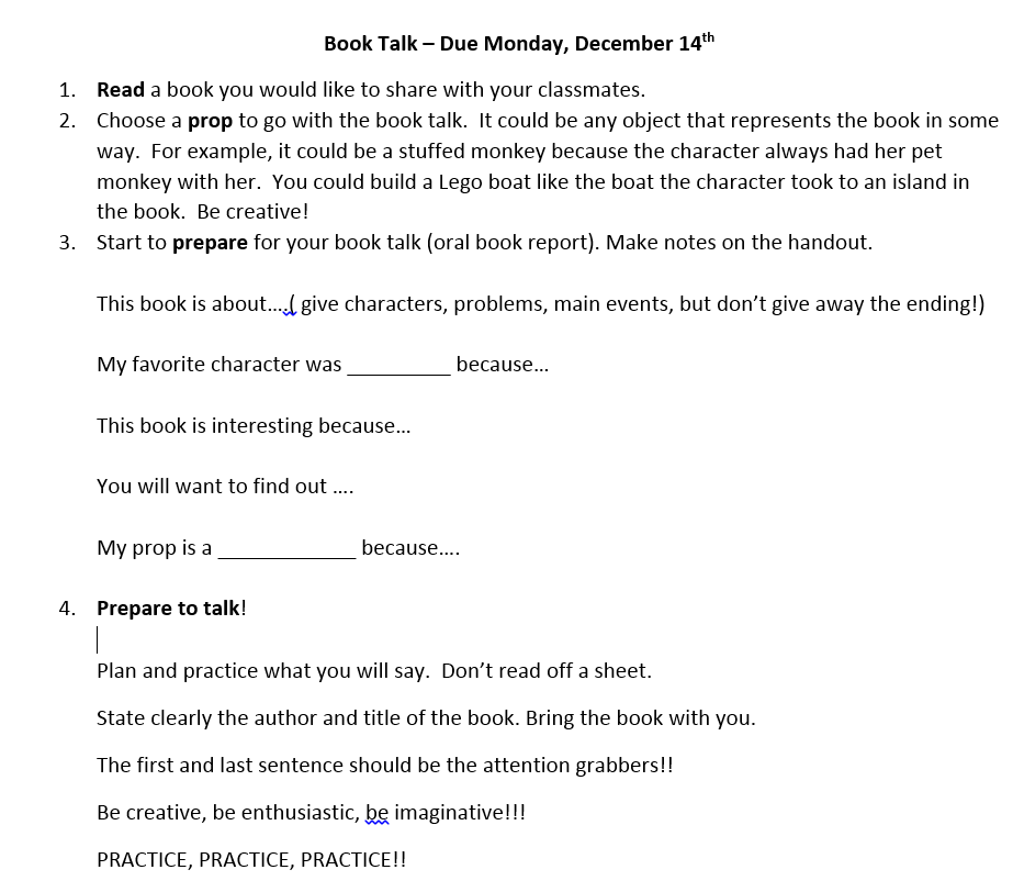 keensklassroom: BOOK TALK