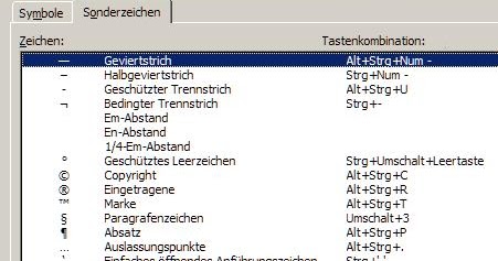 blog a bissl: Der Bindestrich in Word