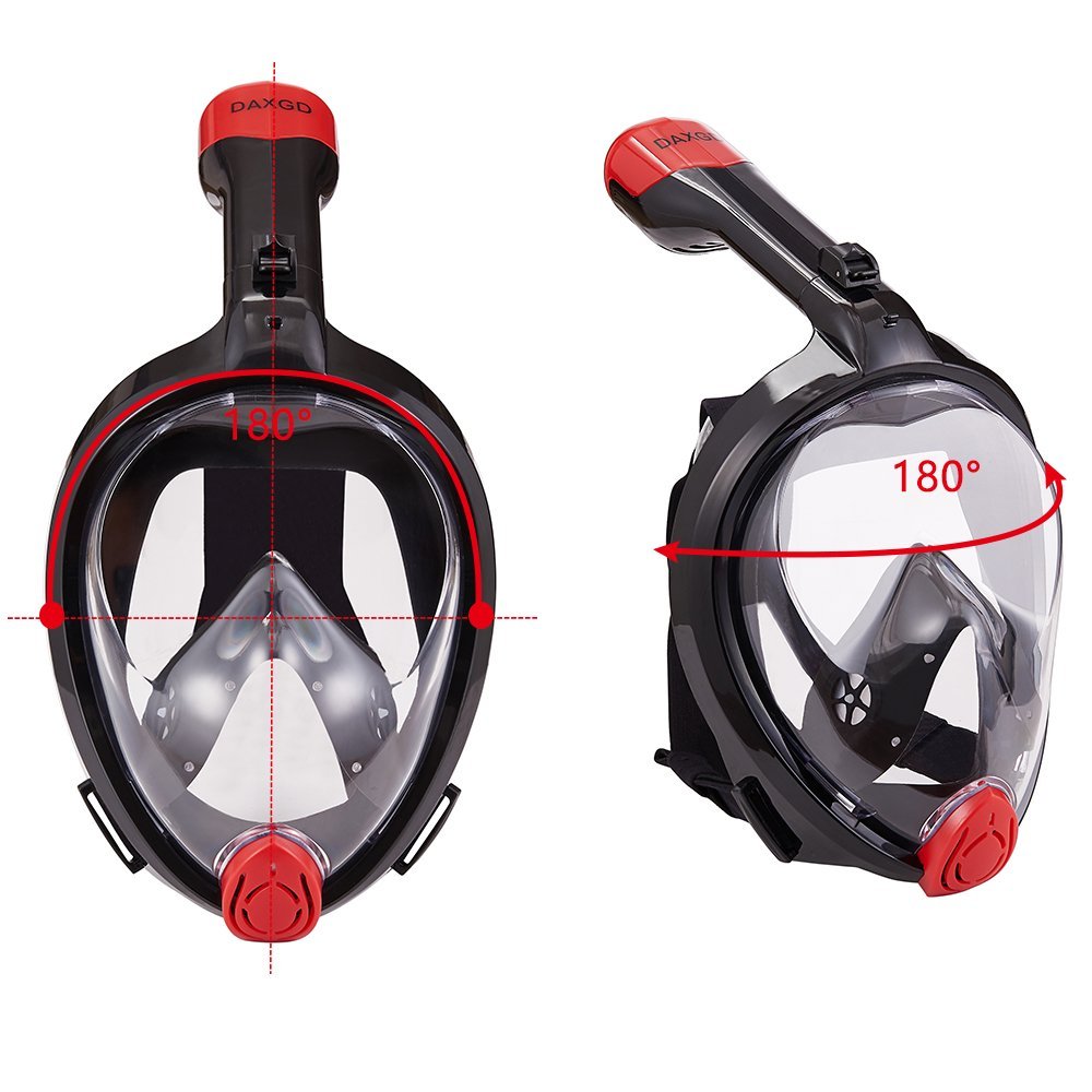 Swimming Pool Tips and Reviews: Full Face Snorkel Mask by DAXGD: 180 ...