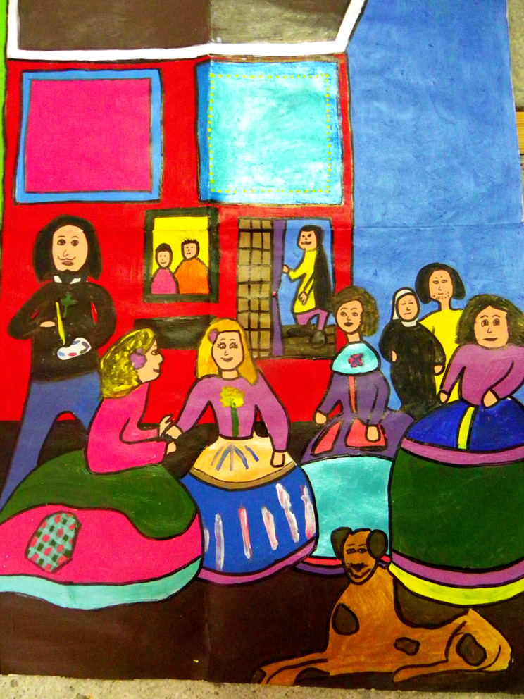 Qué se hace en plástica: INTERPRETACIÓN DE LAS MENINAS PINTURA