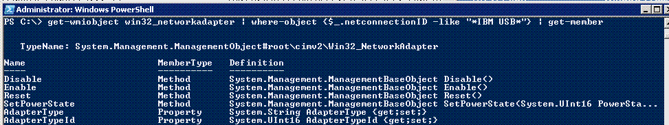 vGeek: Powershell -- Enable/disable LAN card
