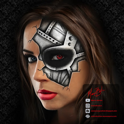 a Mason says what?: Cyborg Face Makeup