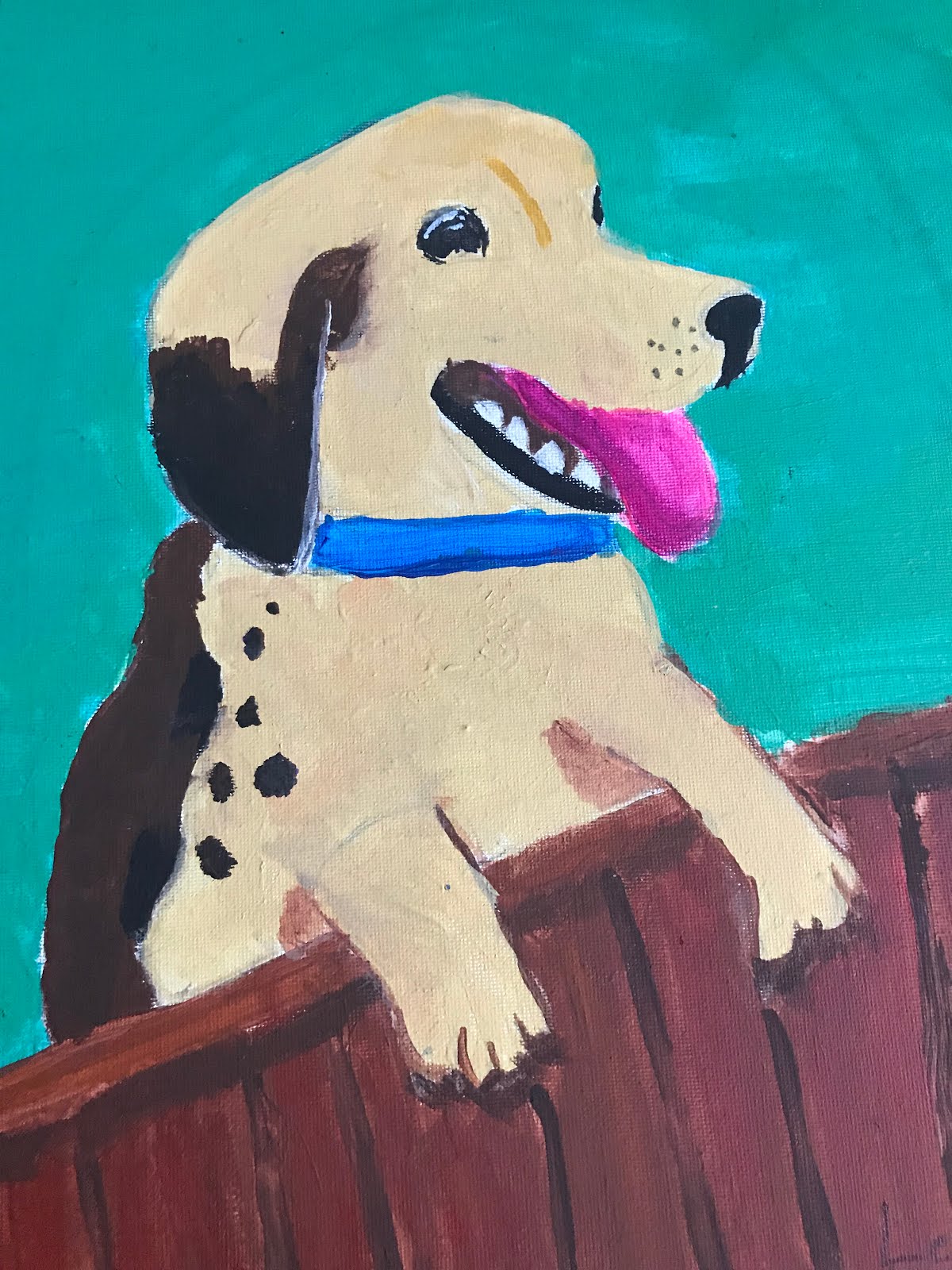 Leyoni's Art: THE PUPPY PAINTING!!!