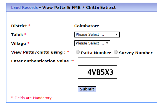 Online fmb sketch map | Patta chitta fmb map