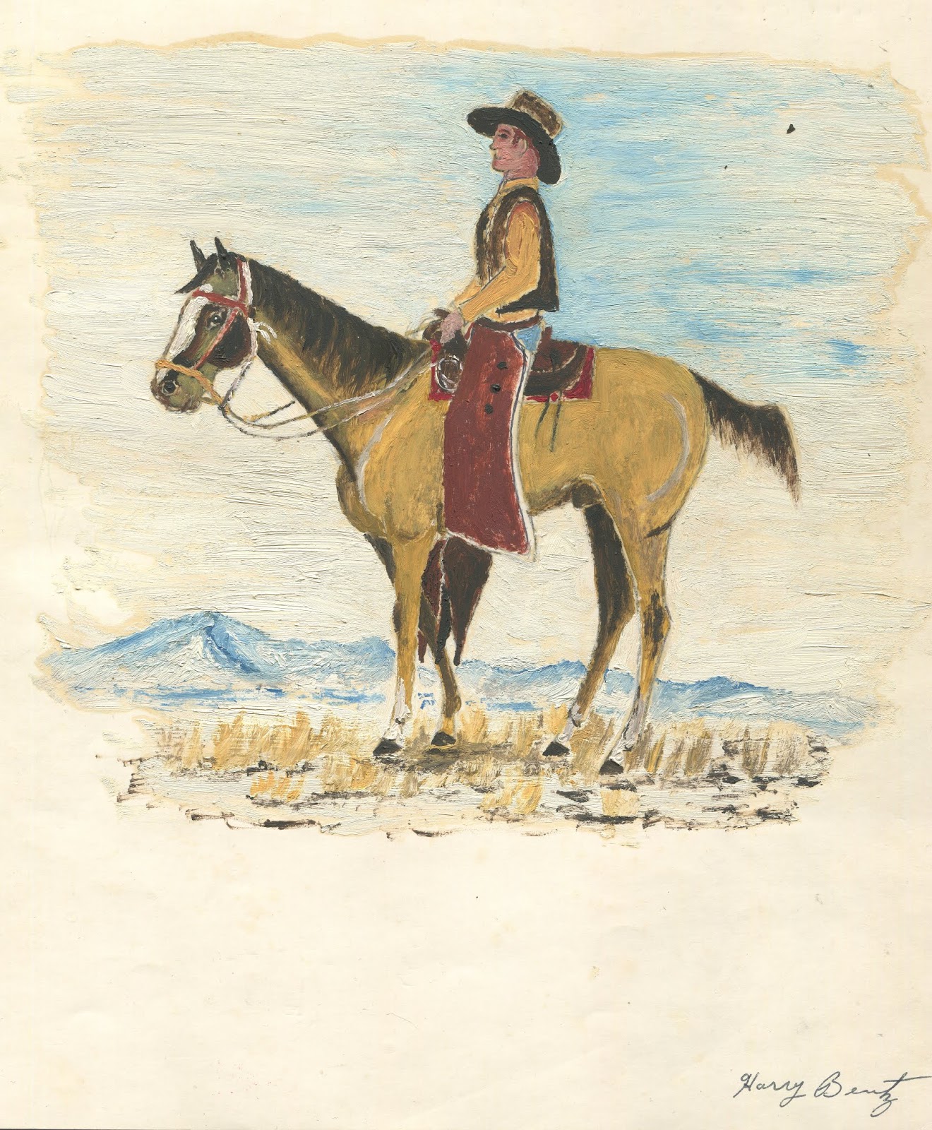 Dull Tool Dim Bulb: Harry Bentz Cowboy Artist / Western Folk Artist