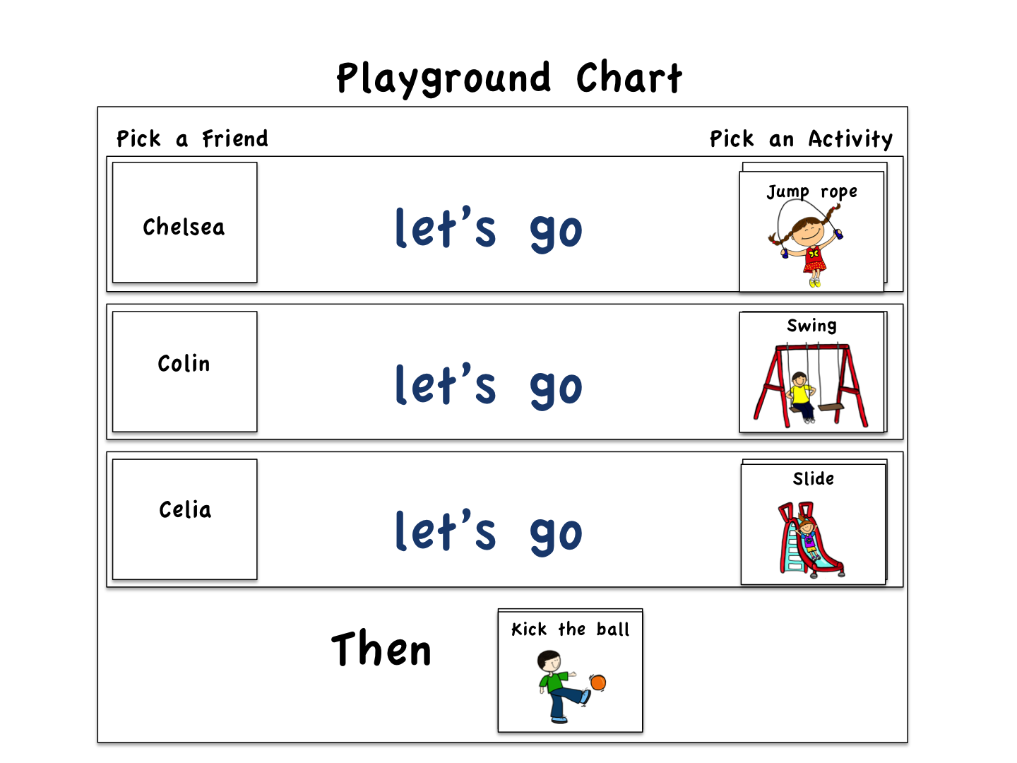 Free Playground Schedule: Increasing Engagement at Recess - Autism ...