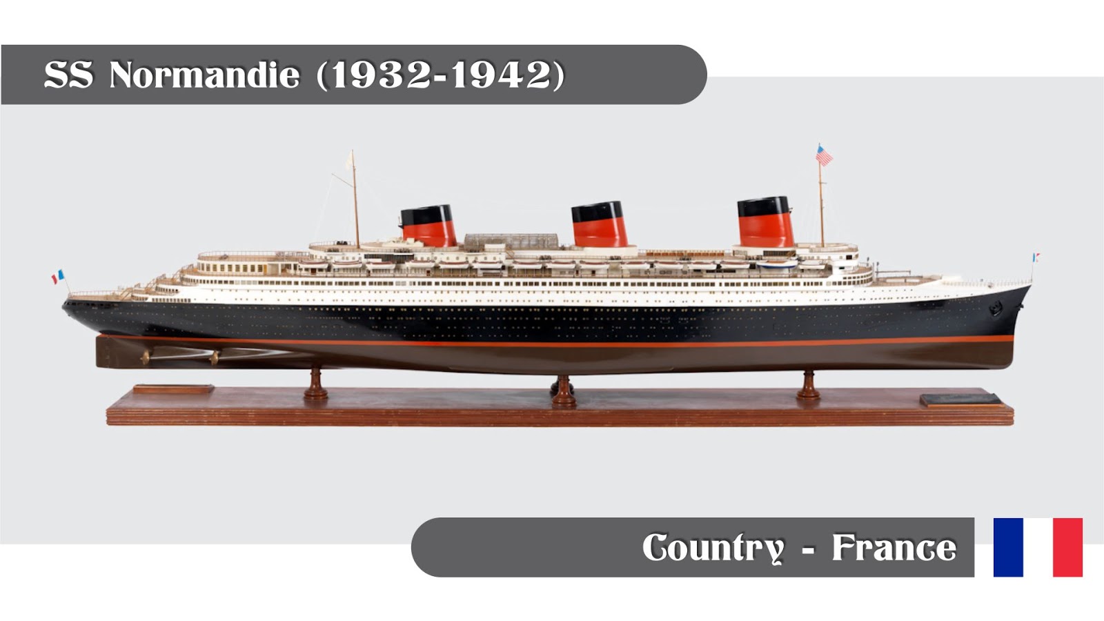 Museum Quality Ship Models: SS Normandie Model Ship