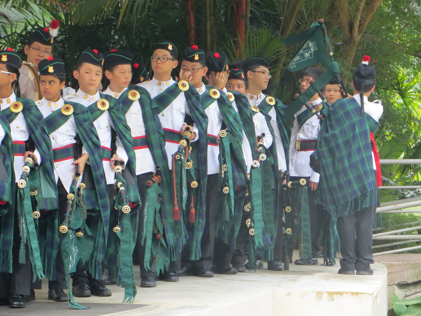 SJI Pipe Band - Singapore: SJI Concert in the Park @ Botanic Gardens