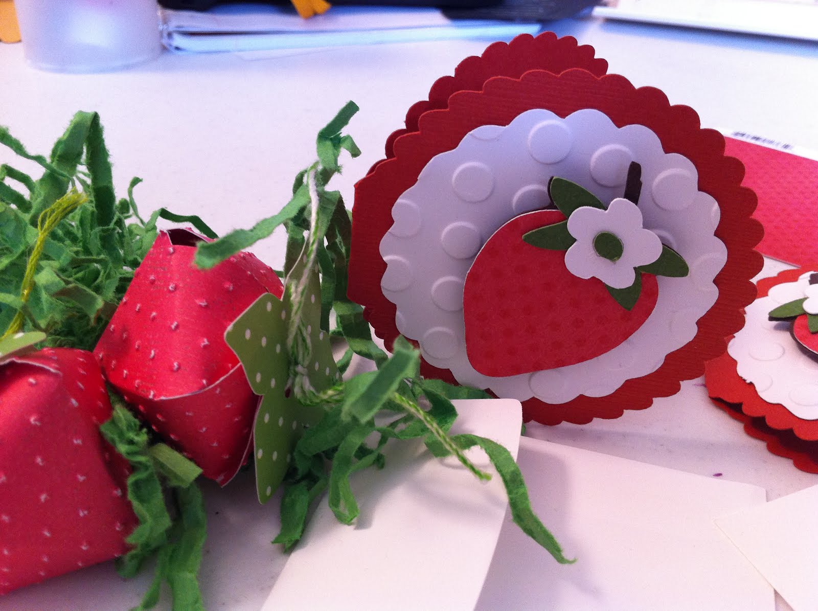 Great Creations: Mini Strawberry cards