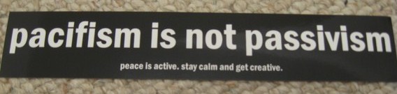 The View from This Seat: Pacifism or Passivism?