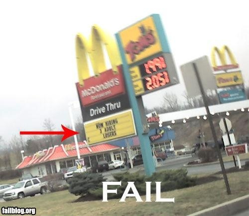 Too Much Crap Not Enough Shovels: Funny McDonald's Fails (15 pics)