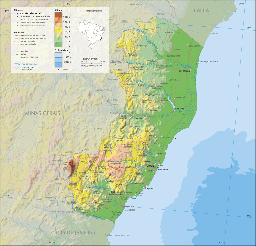 MAPAS DOS ESTADOS BRASILEIROS ~ Conhecimento é tudo