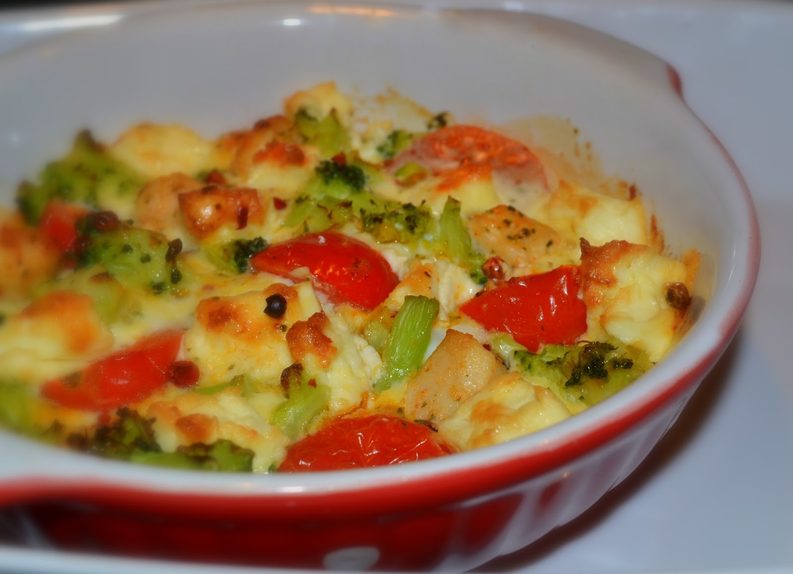 Veronicas Lchf Mat: Kyckling och broccoligratäng i äggstanning