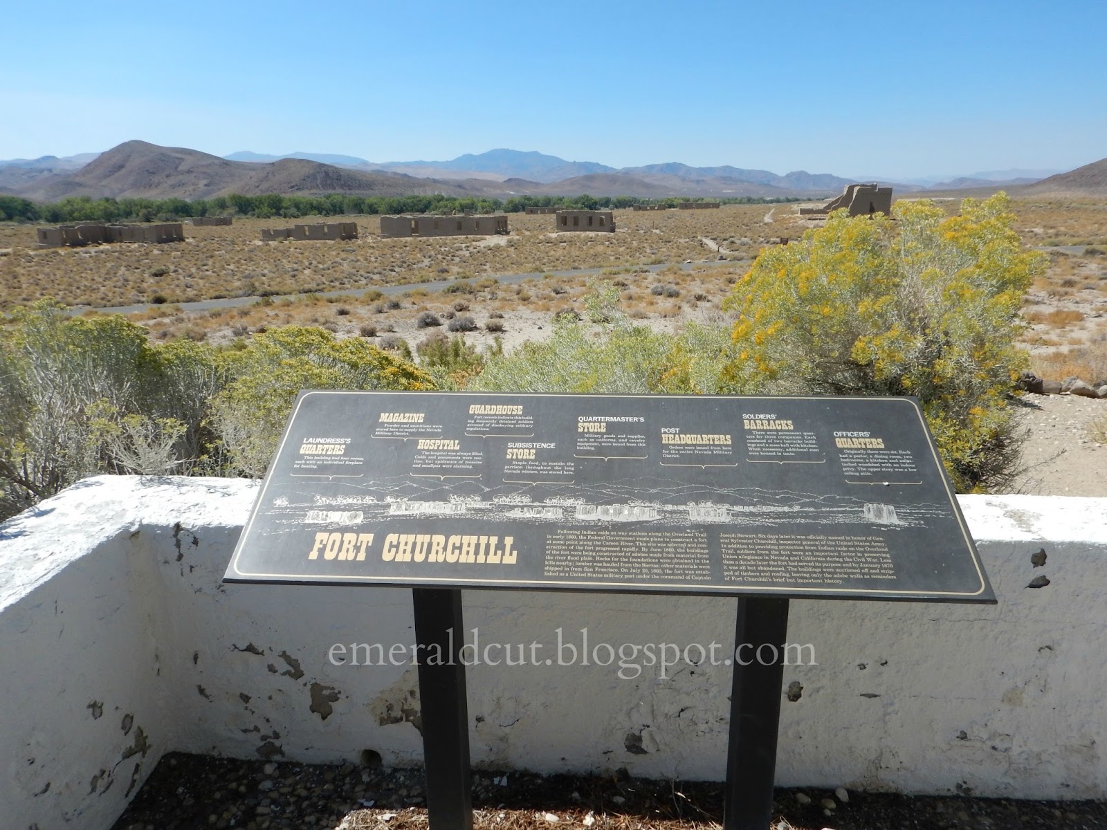EmeraldCut | The Introverted Writer Blog: Nevada Trip: Fort Churchill ...