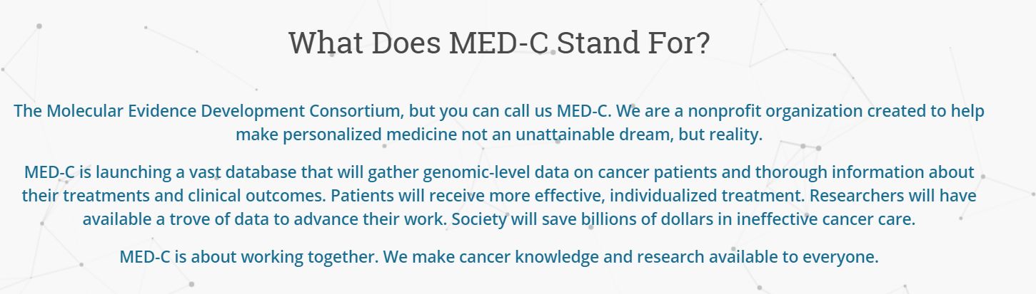 Discoveries in Health Policy: Brief Blog: Keeping Up with the MED-C ...