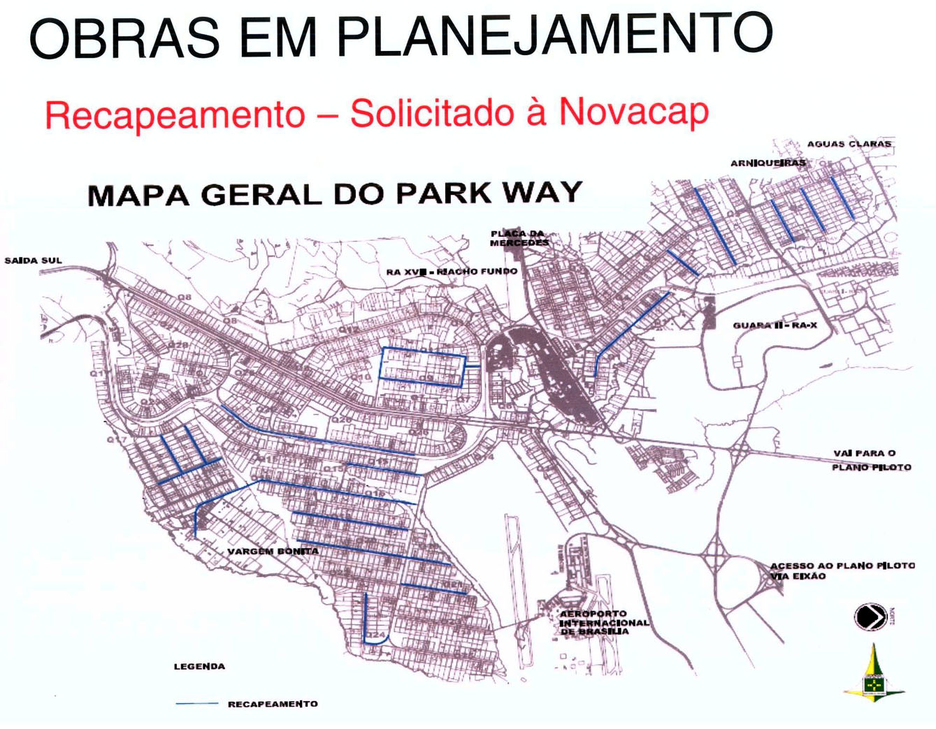 Tempo de mobilidade no Park Way