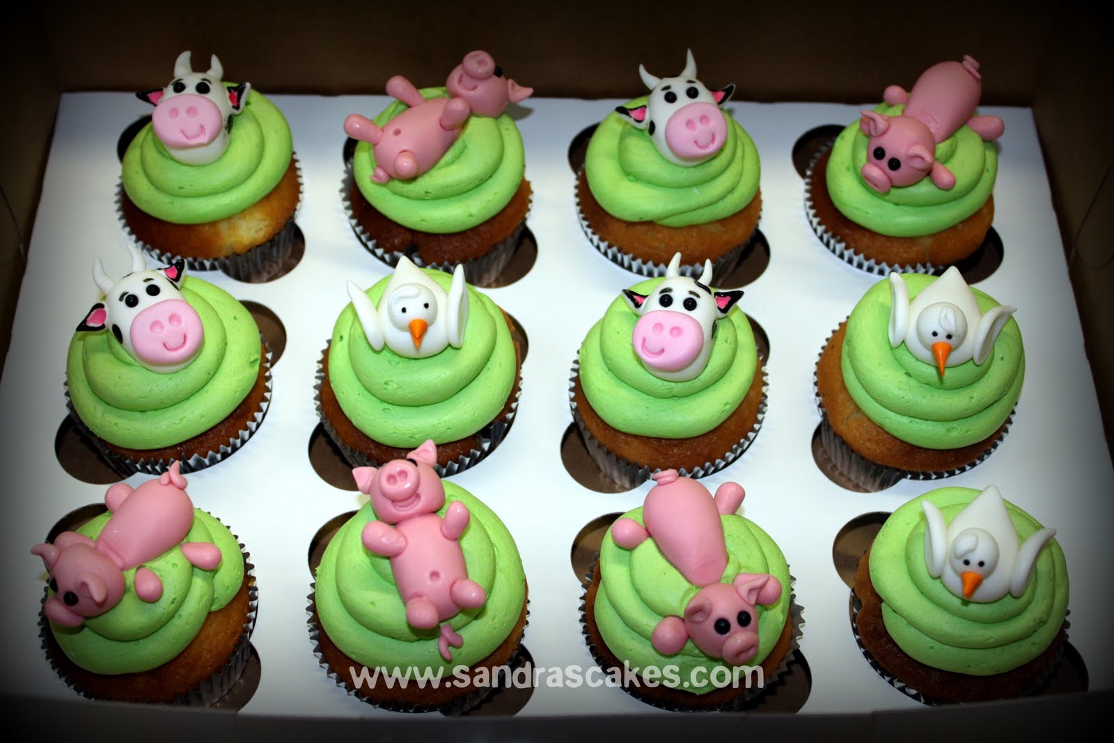Farm Themed Cupcakes