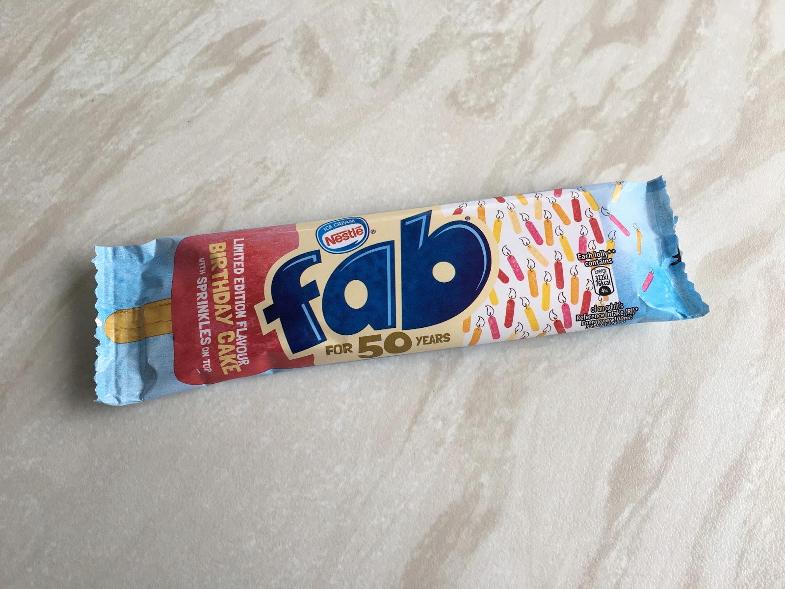 Reaching for Refreshment : Review- Nestle Fab NEW LE Birthday Cake Ice ...