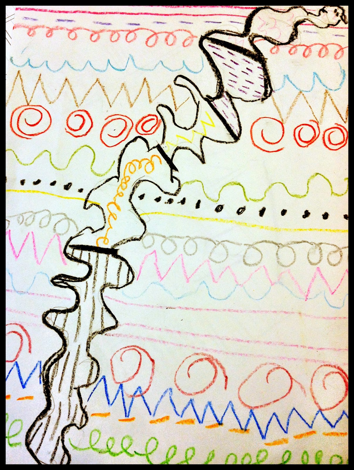 Adventures in Elementary Art!: LINES and Snakes - 1st