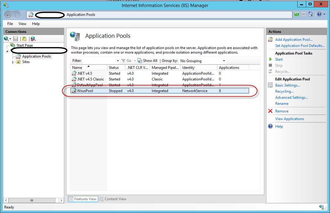 [WSUS] - Lỗi "Reset Server Node"