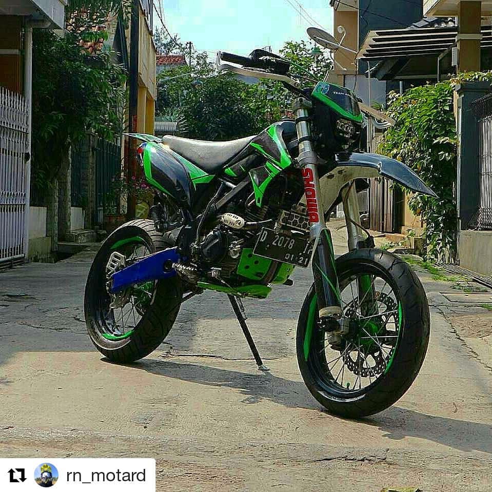 80 Foto Modifikasi Motor Trail Kawasaki KLX 150 Supermoto