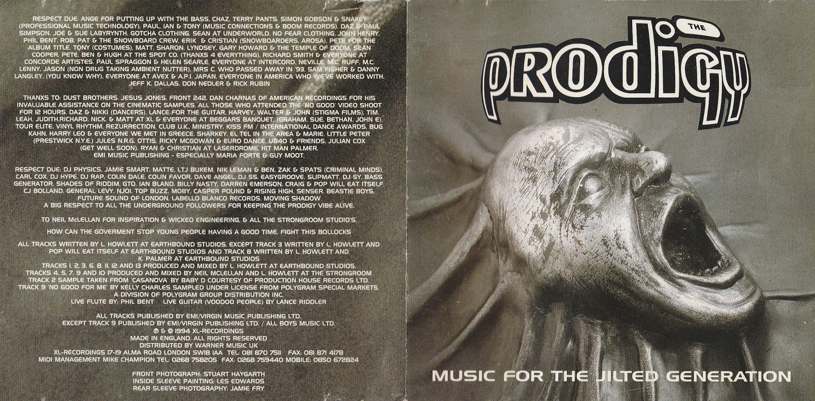 THE PRODIGY – MUSIC FOR THE JILTED GENERATION – Blog di Stefano Fiorucci