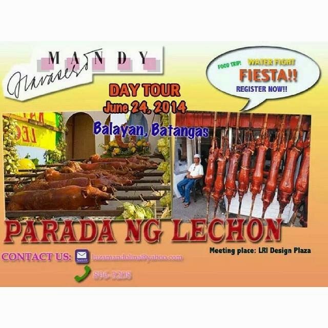 MANDY NAVASERO: Day Tour 2014: Join our Parada ng Lechon