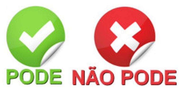 Rabiscos do Samuel Junior: Pode... Não pode