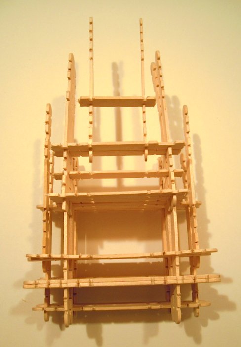 An Elephant a Day: Elephant No. 249: Interlocking Popsicle Sticks