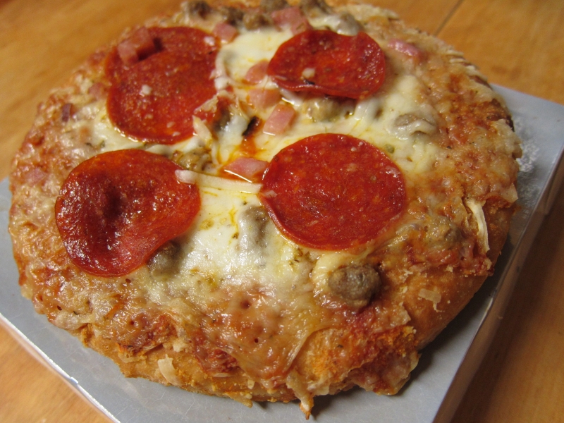 Frozen Friday: Red Baron - Thick Pan Meat-Trio Pizza for One