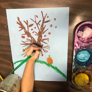 Elements of the Art Room: Kindergarten Fall Trees